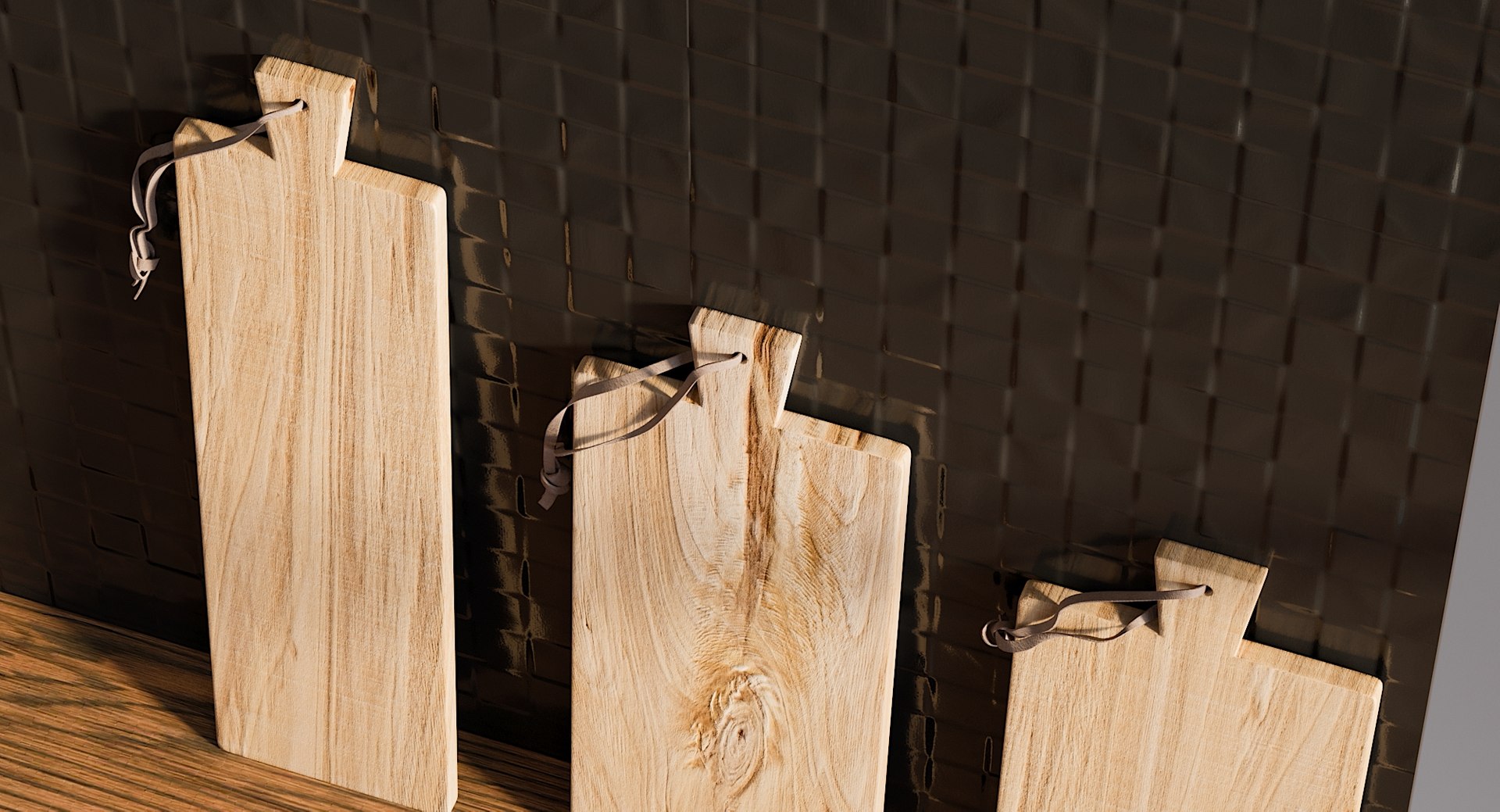 Realistic Boards Teak Set 3D - TurboSquid 1464737