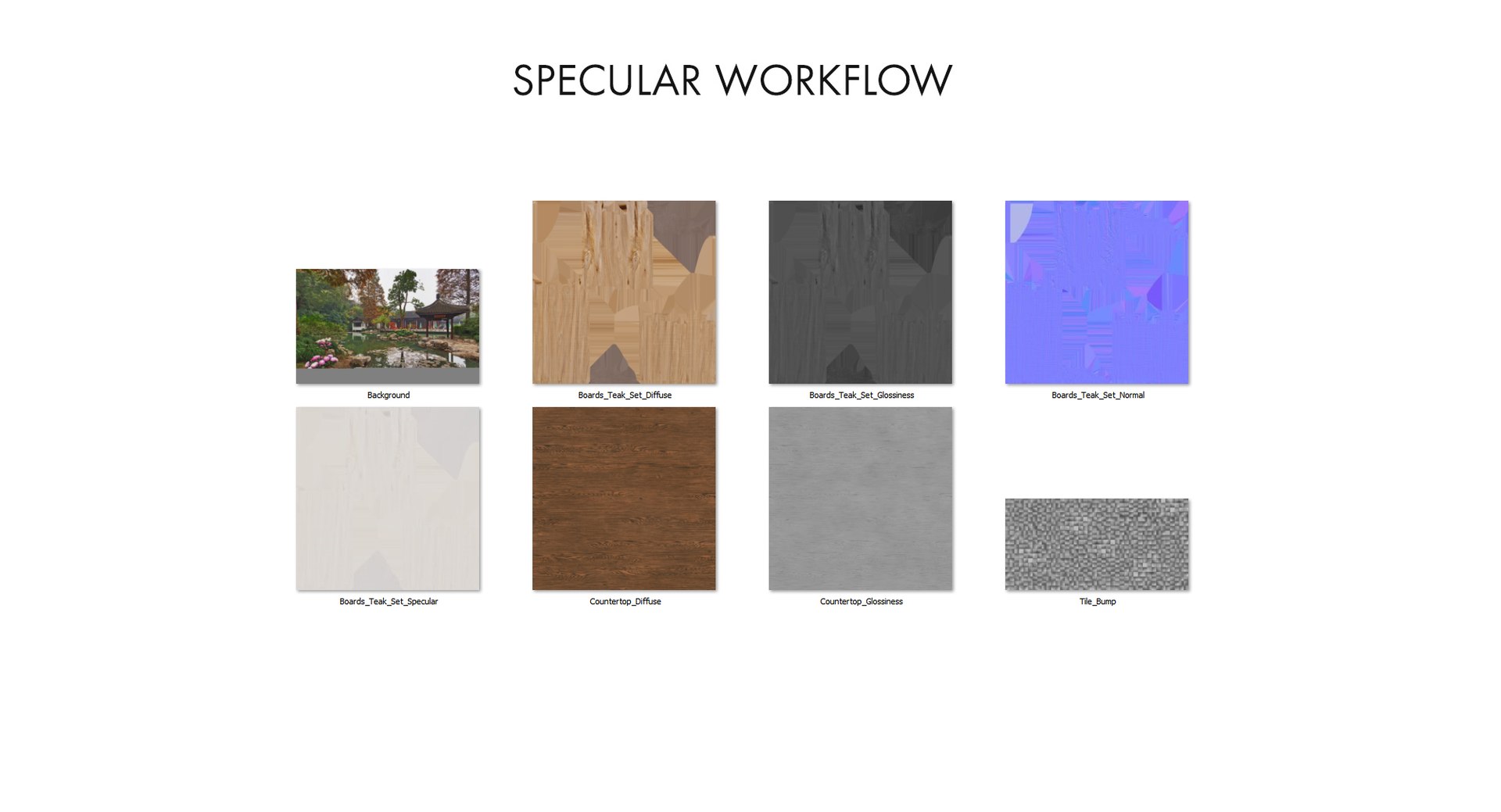 Realistic Boards Teak Set 3D - TurboSquid 1464737