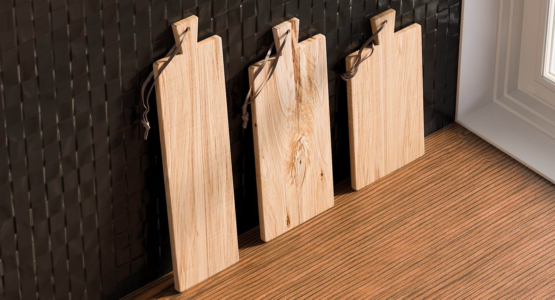 Realistic Boards Teak Set 3D - TurboSquid 1464737