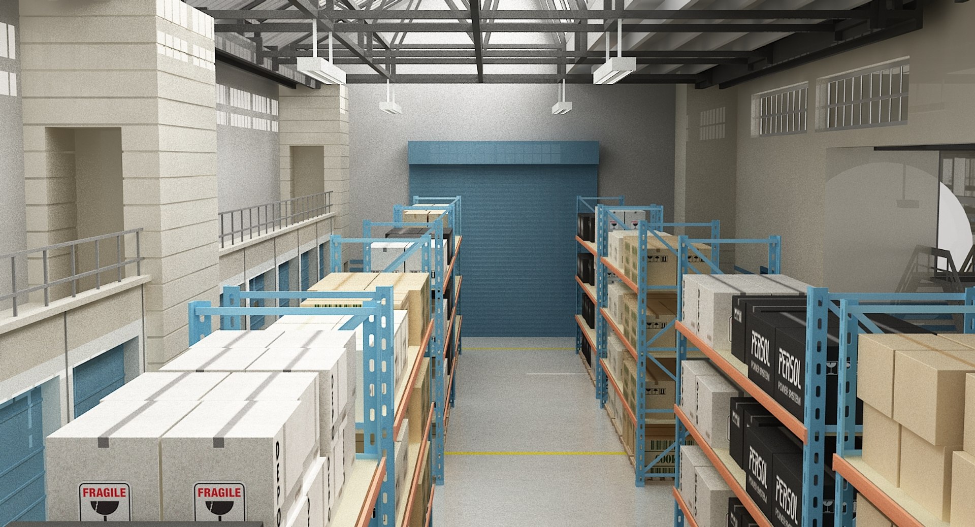 3D Large Warehouse Model - TurboSquid 1352973