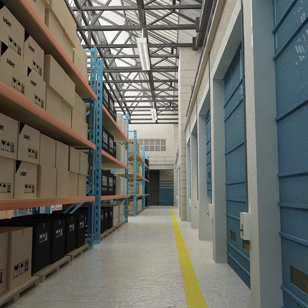3D Large Warehouse Model - TurboSquid 1352973