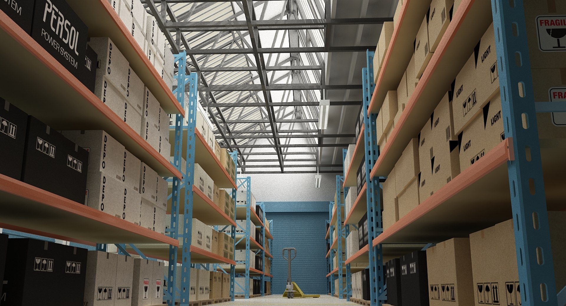 3D Large Warehouse Model - TurboSquid 1352973