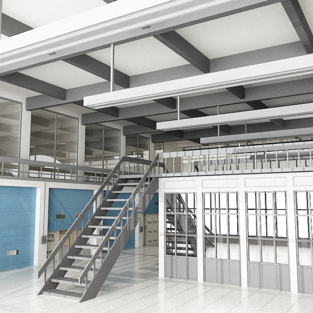 3D Large Warehouse Model - TurboSquid 1352973