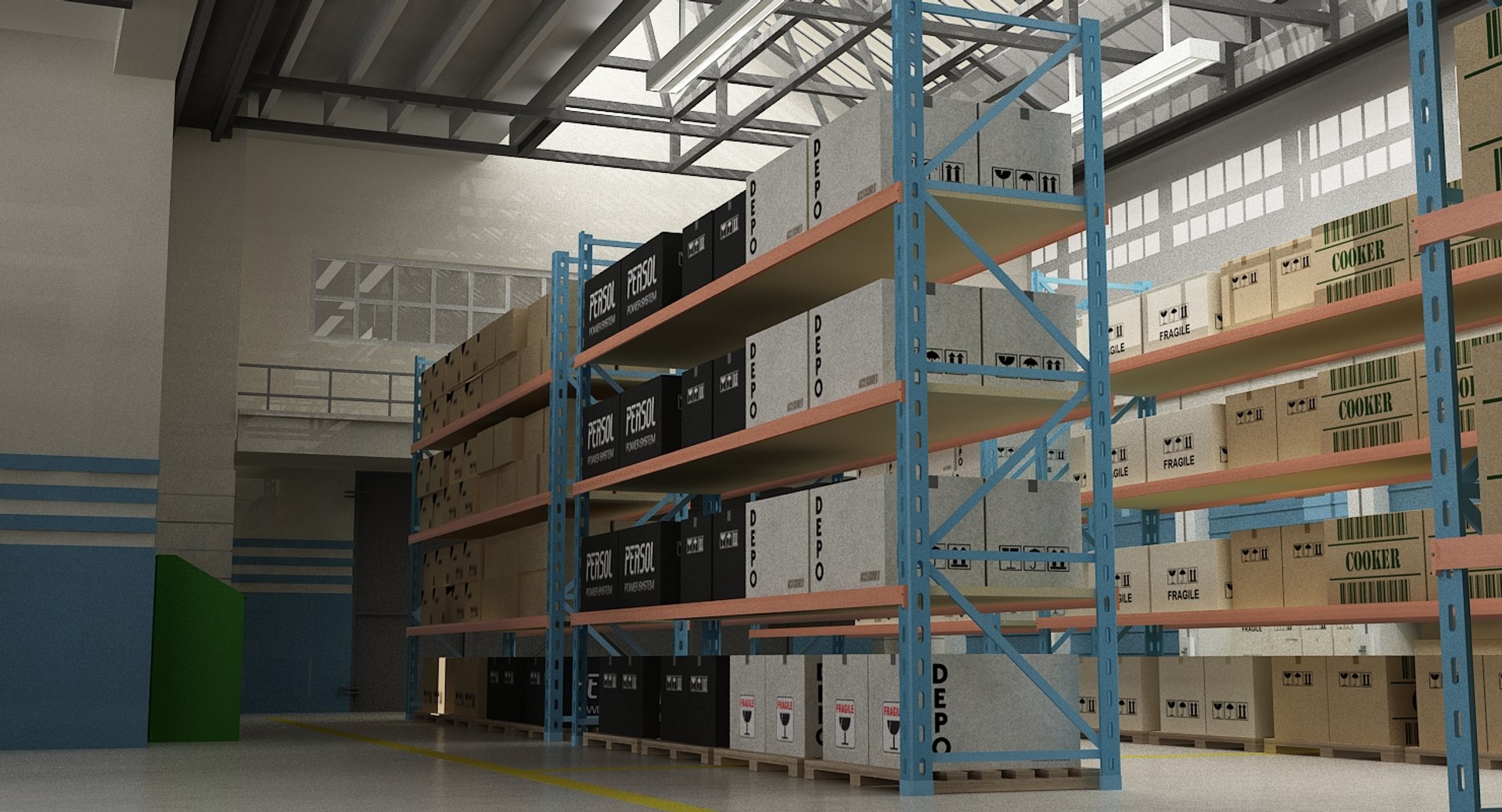 3D Large Warehouse Model - TurboSquid 1352973