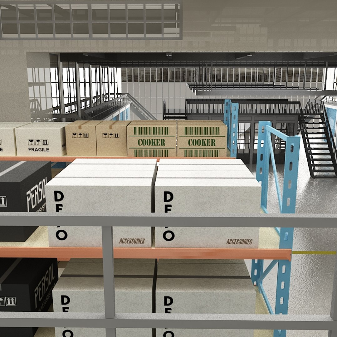 3D Large Warehouse Model - TurboSquid 1352973