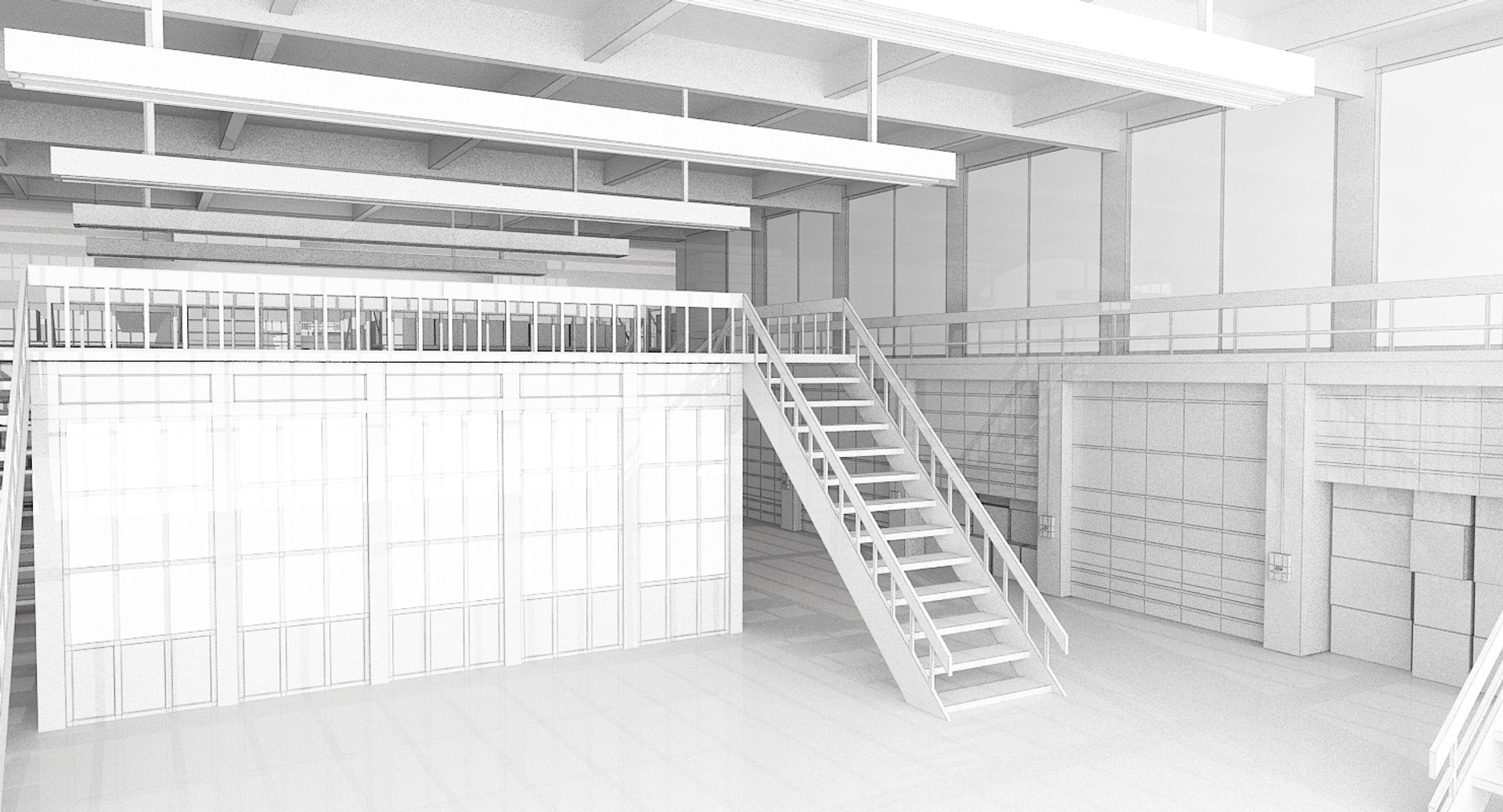 3D Large Warehouse Model - TurboSquid 1352973