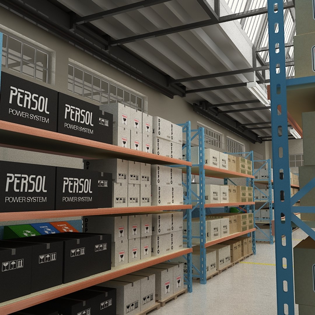 3D Large Warehouse Model - TurboSquid 1352973