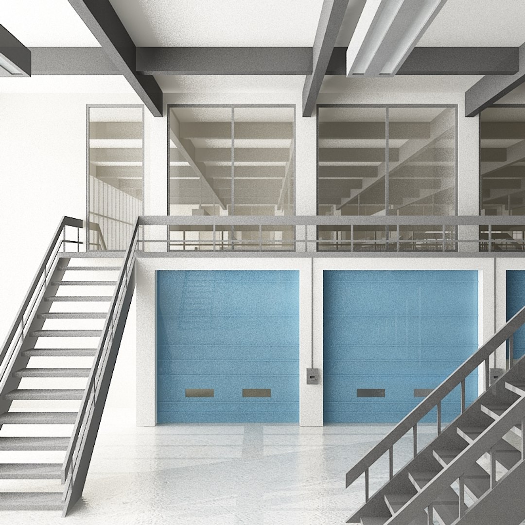 3D large warehouse model - TurboSquid 1352973