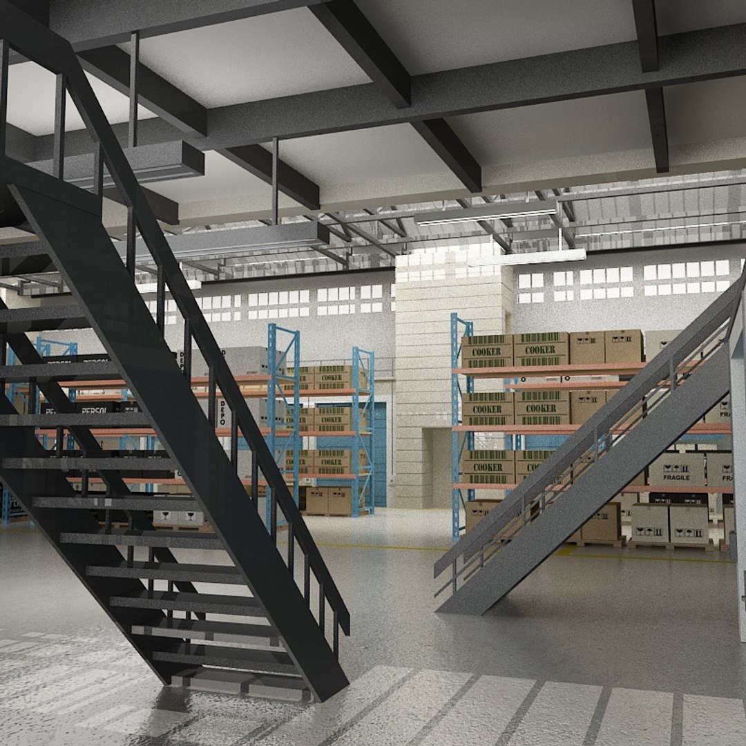 3D Large Warehouse Model - TurboSquid 1352973