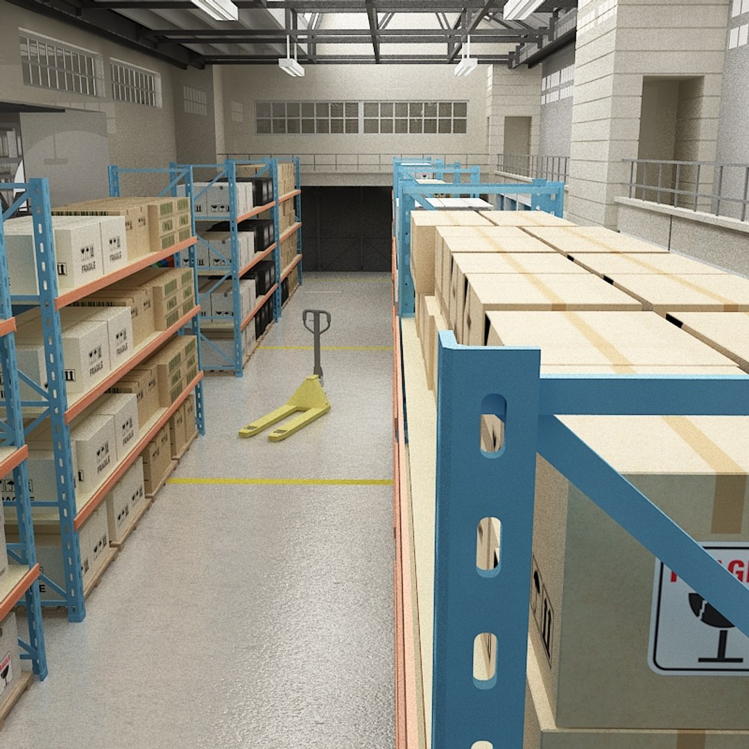 3D large warehouse model - TurboSquid 1352973