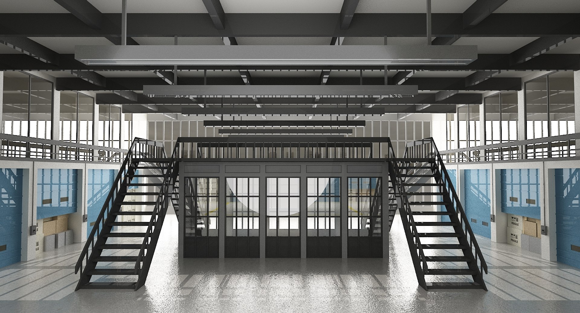 3D Large Warehouse Model - TurboSquid 1352973