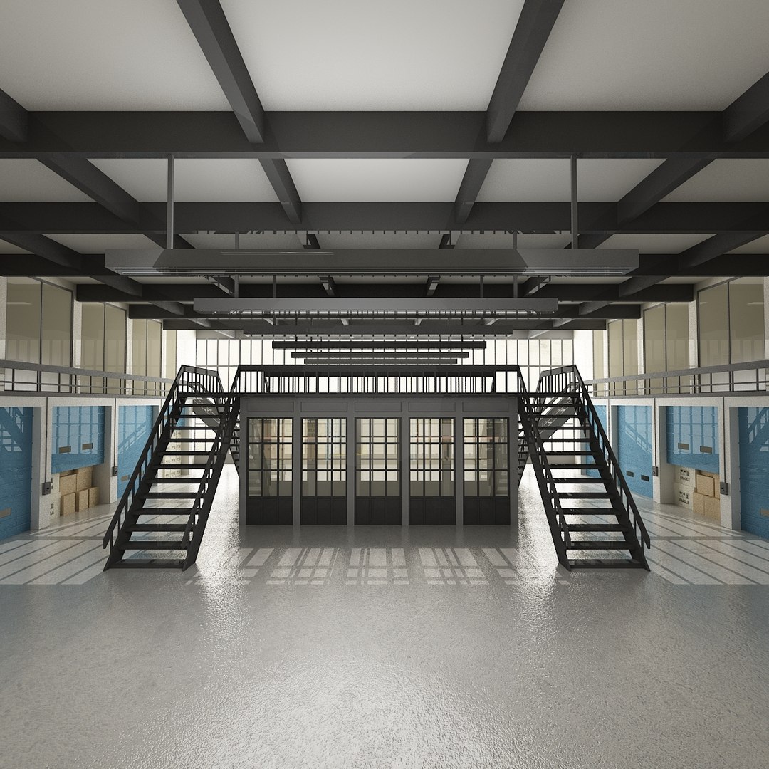 3D large warehouse model - TurboSquid 1352973