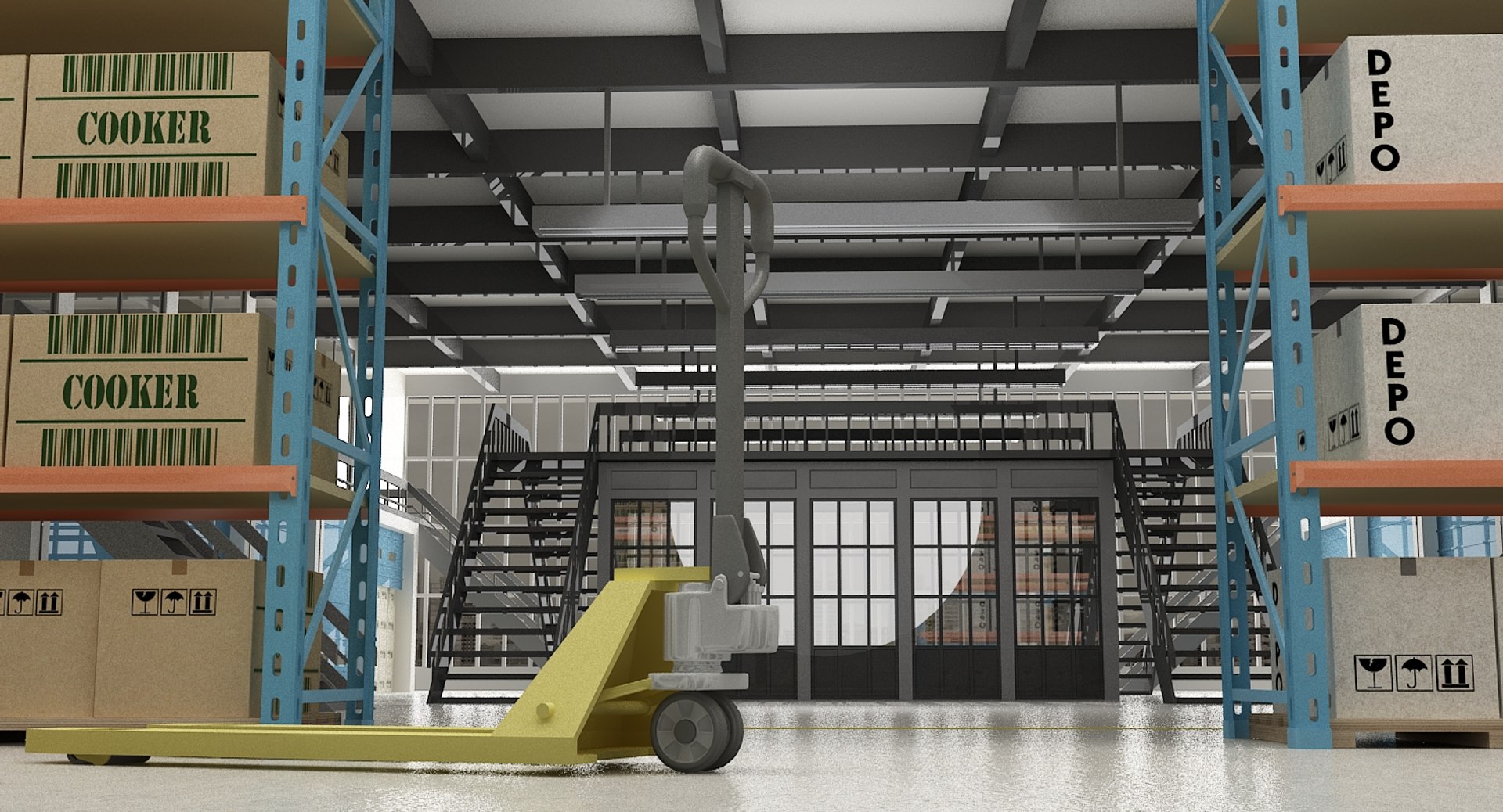 3D Large Warehouse Model - TurboSquid 1352973