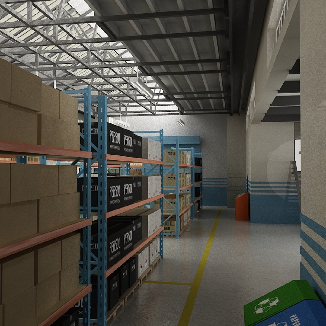 3D Large Warehouse Model - TurboSquid 1352973