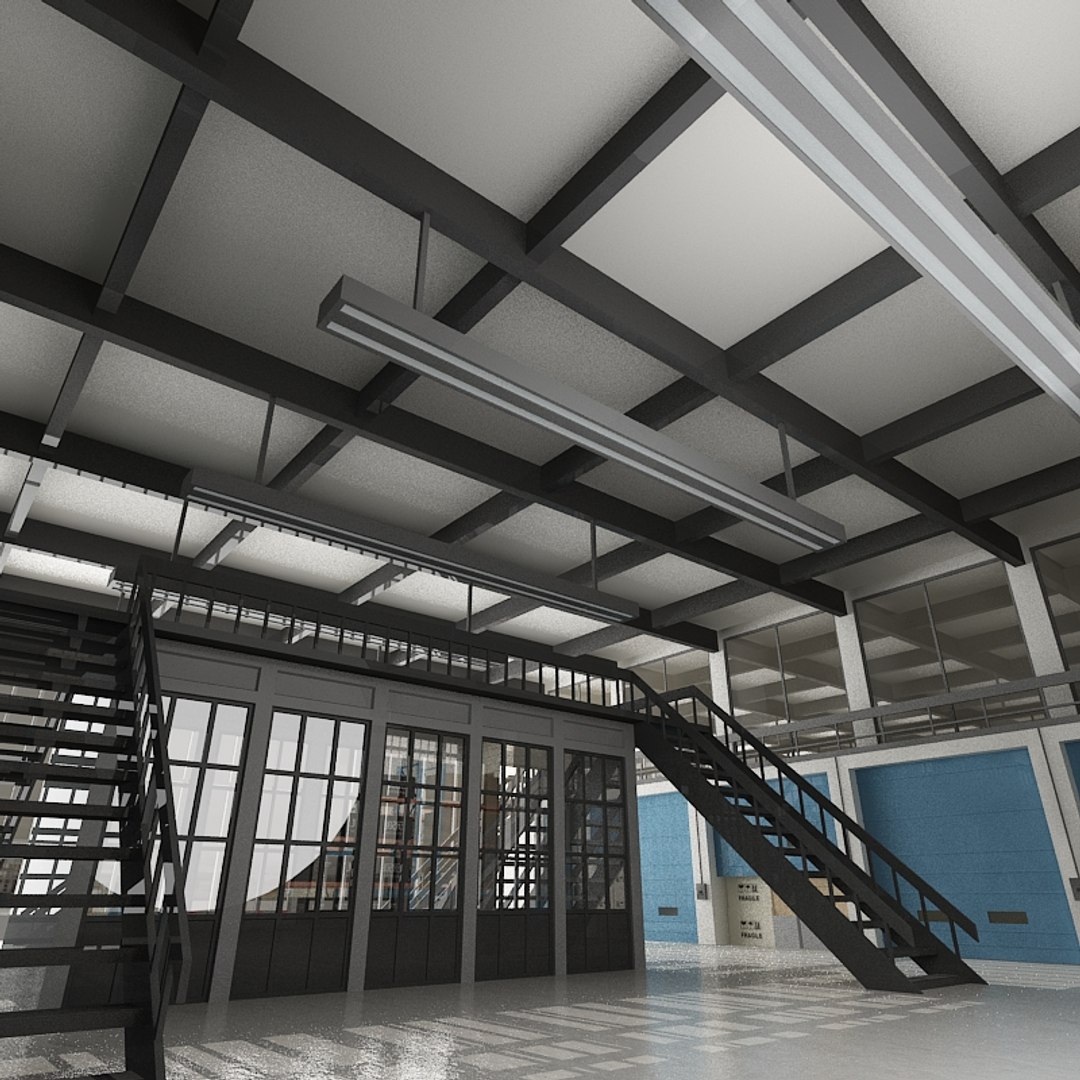 3D large warehouse model - TurboSquid 1352973