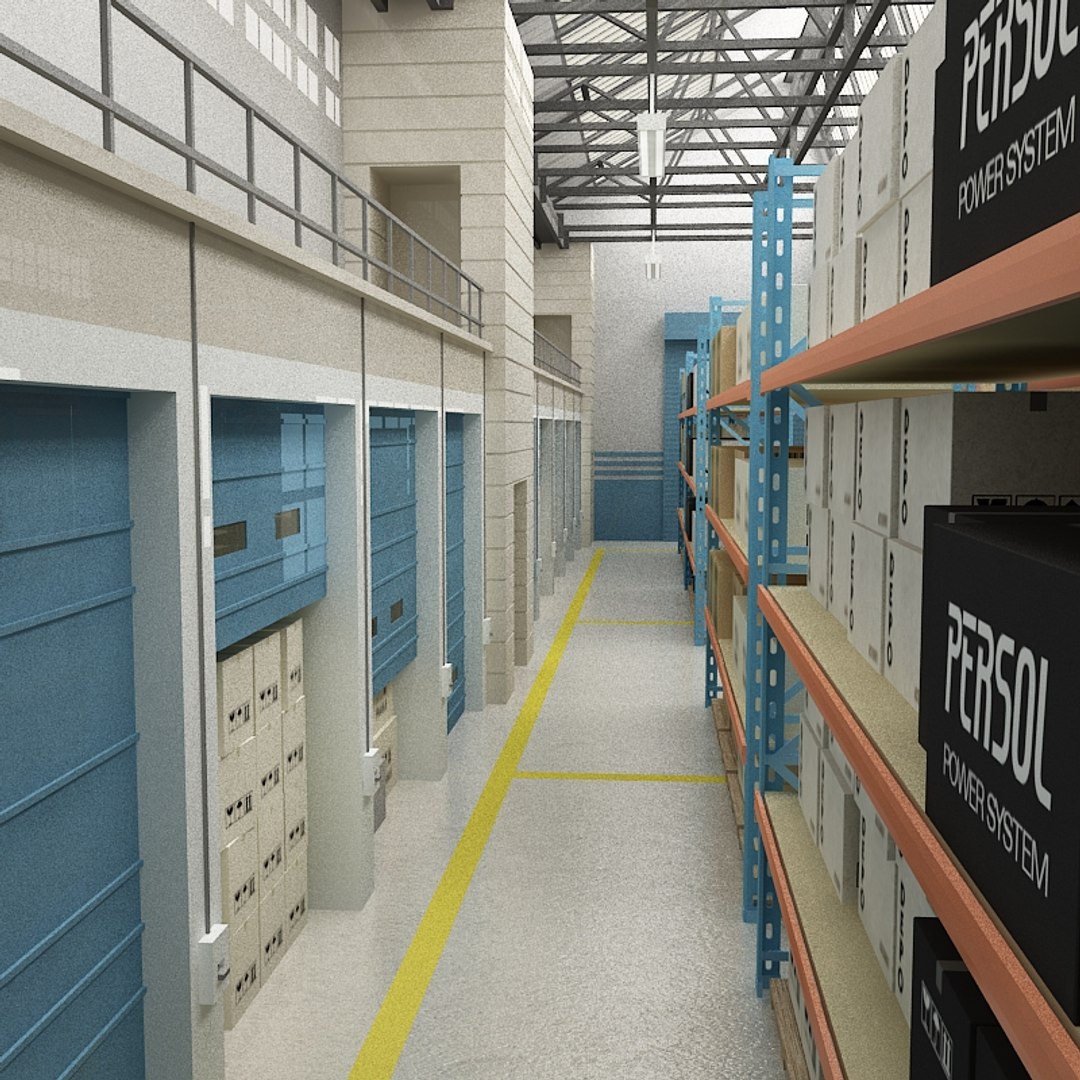 3D large warehouse model - TurboSquid 1352973