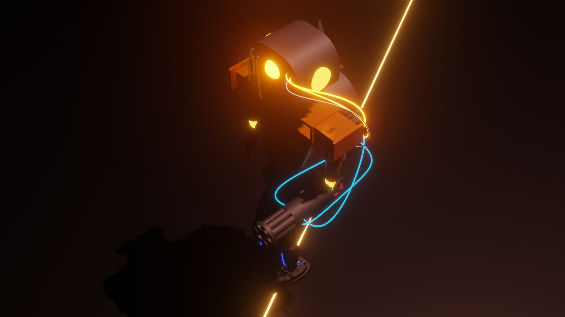 3D Robot Cyberpunk Model - TurboSquid 1826520