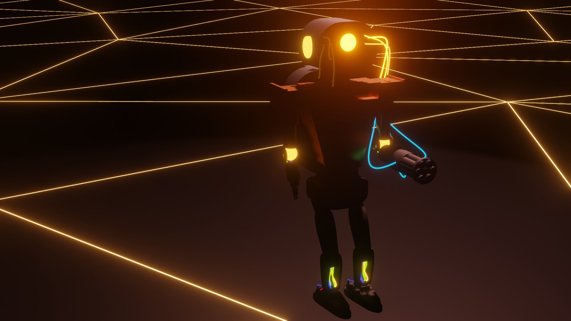 3D Robot Cyberpunk Model - TurboSquid 1826520