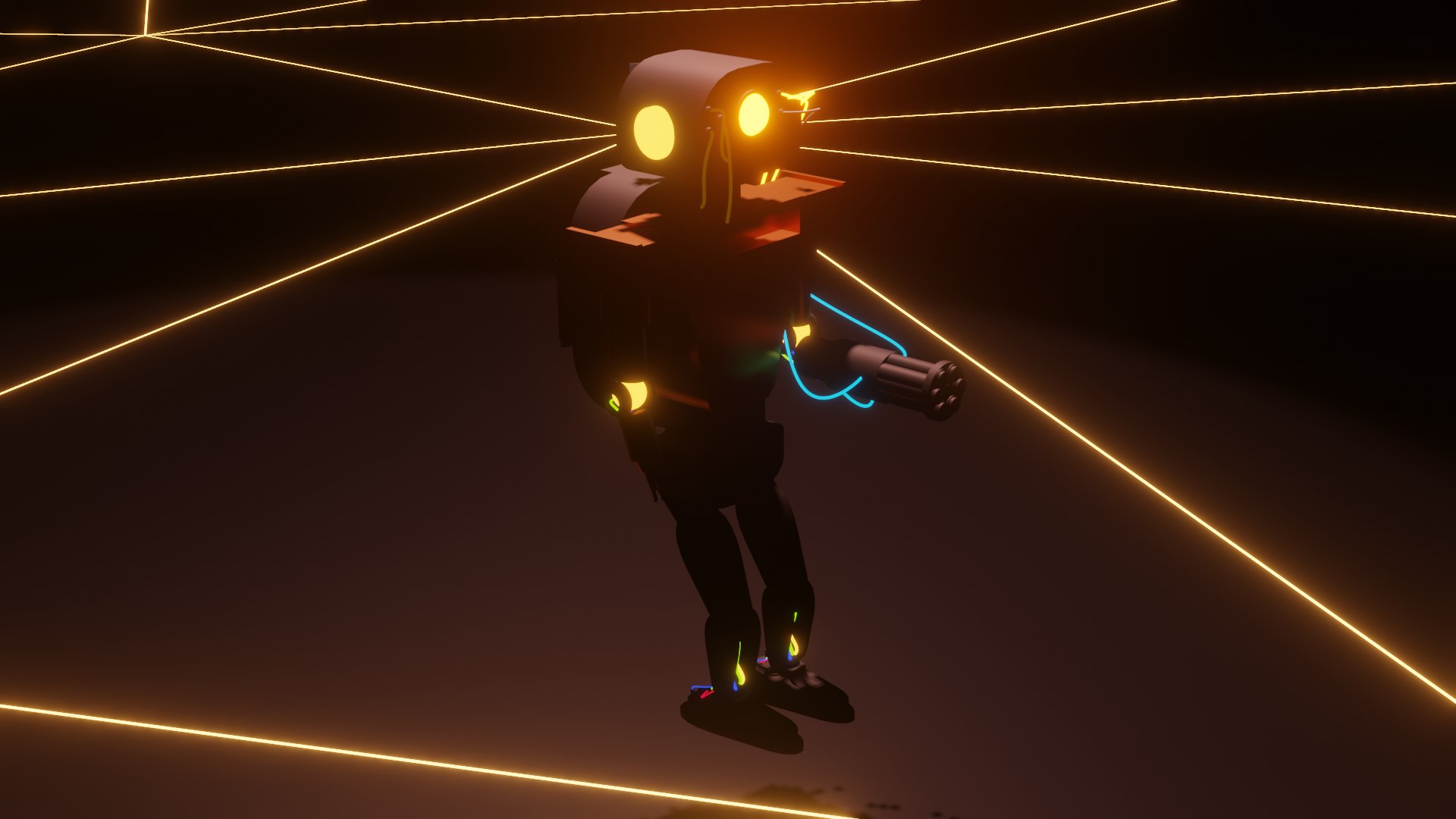 3D Robot Cyberpunk Model - TurboSquid 1826520