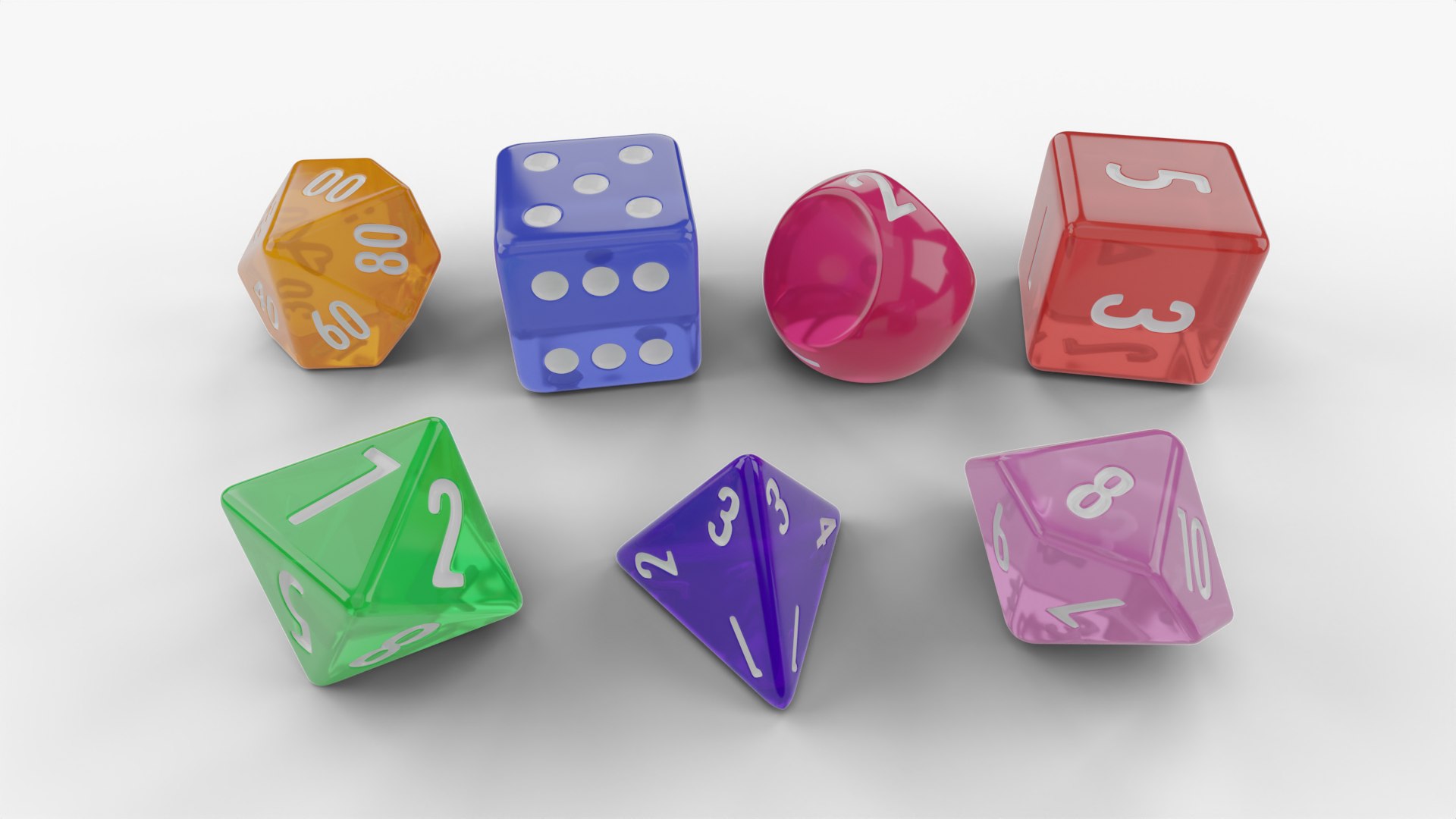 Dice Set 3D Model - TurboSquid 2176453