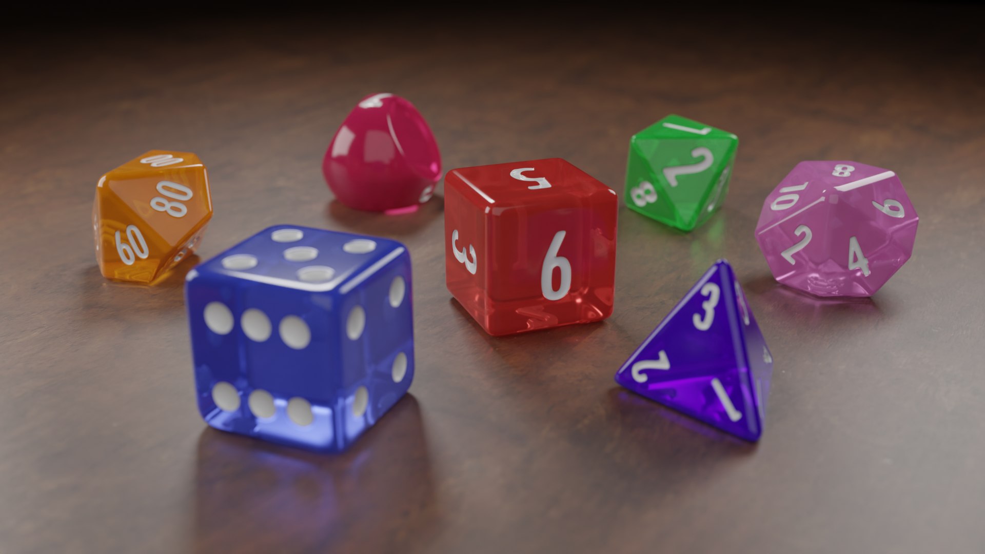 Dice Set 3D model - TurboSquid 2176453