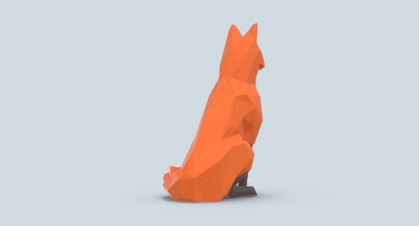 3D fox---sit model - TurboSquid 1192972