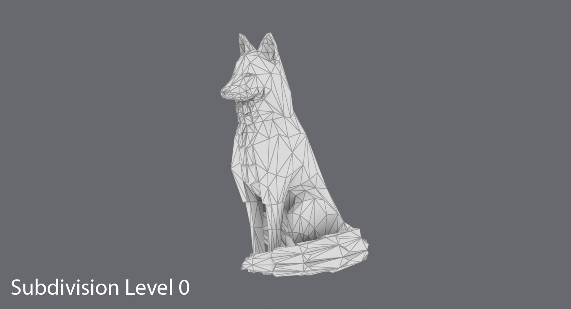 3D Fox---sit Model - TurboSquid 1192972