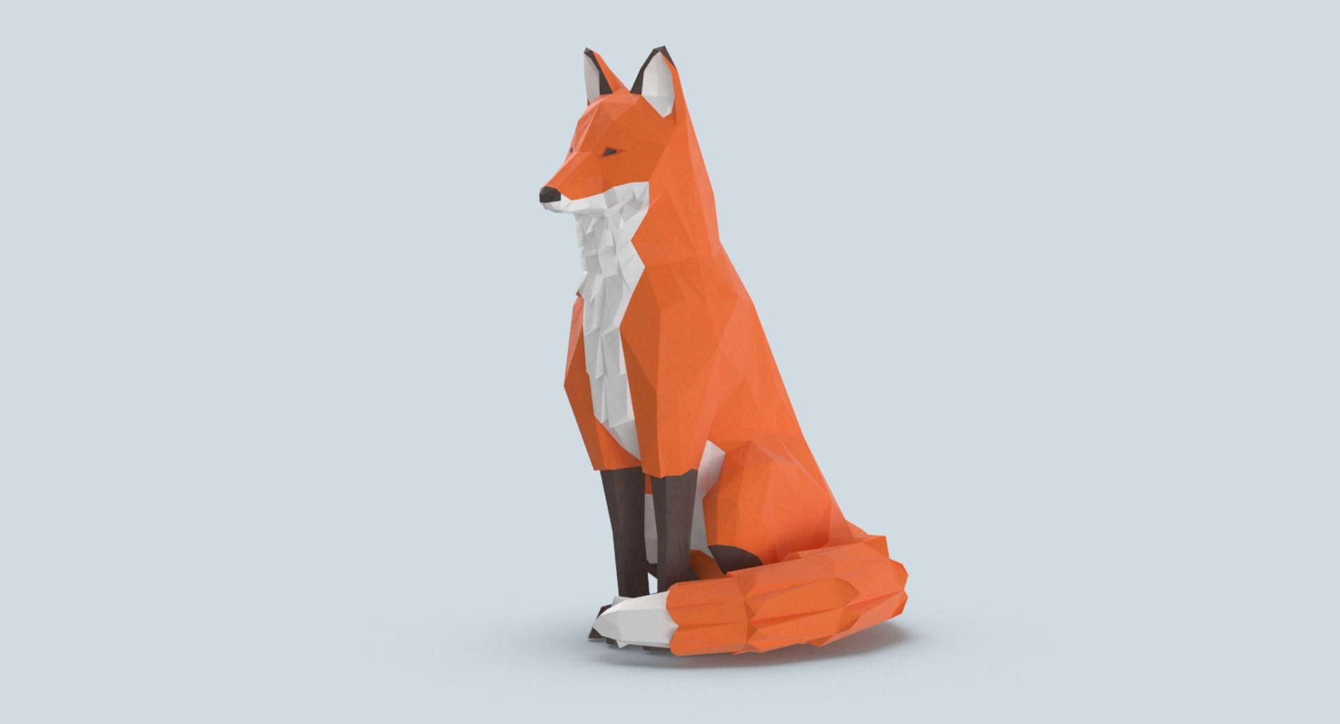 3D Fox---sit Model - TurboSquid 1192972
