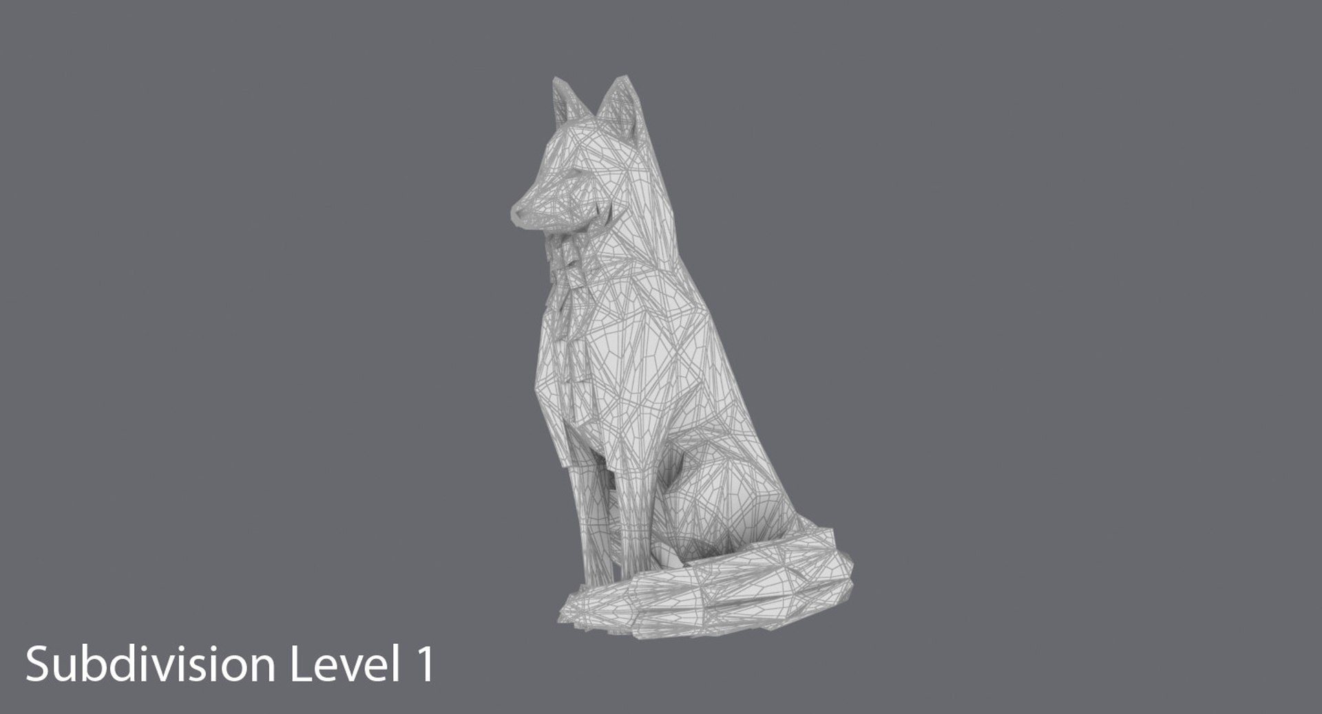 3D Fox---sit Model - TurboSquid 1192972
