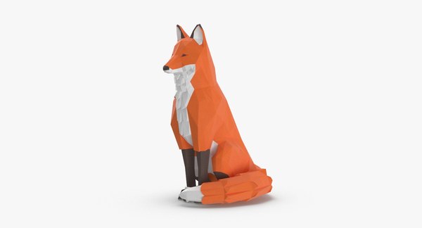3D fox---sit model - TurboSquid 1192972