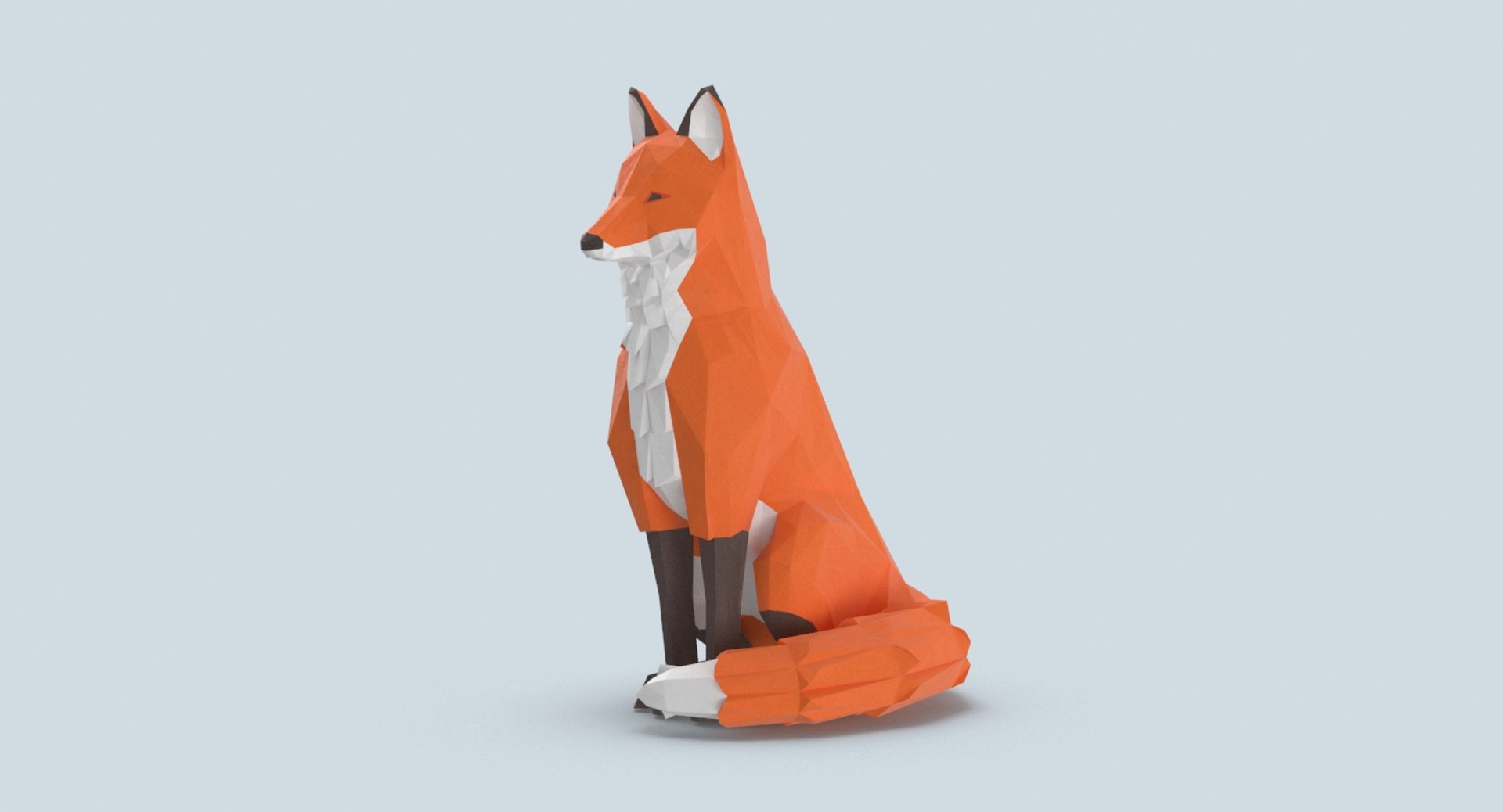 3D Fox---sit Model - TurboSquid 1192972