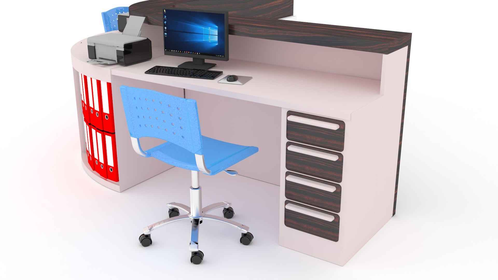 Information Desk 3D Model - TurboSquid 1667243