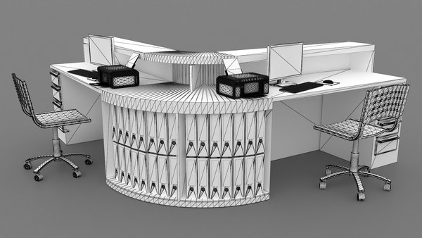 Information desk 3D model - TurboSquid 1667243