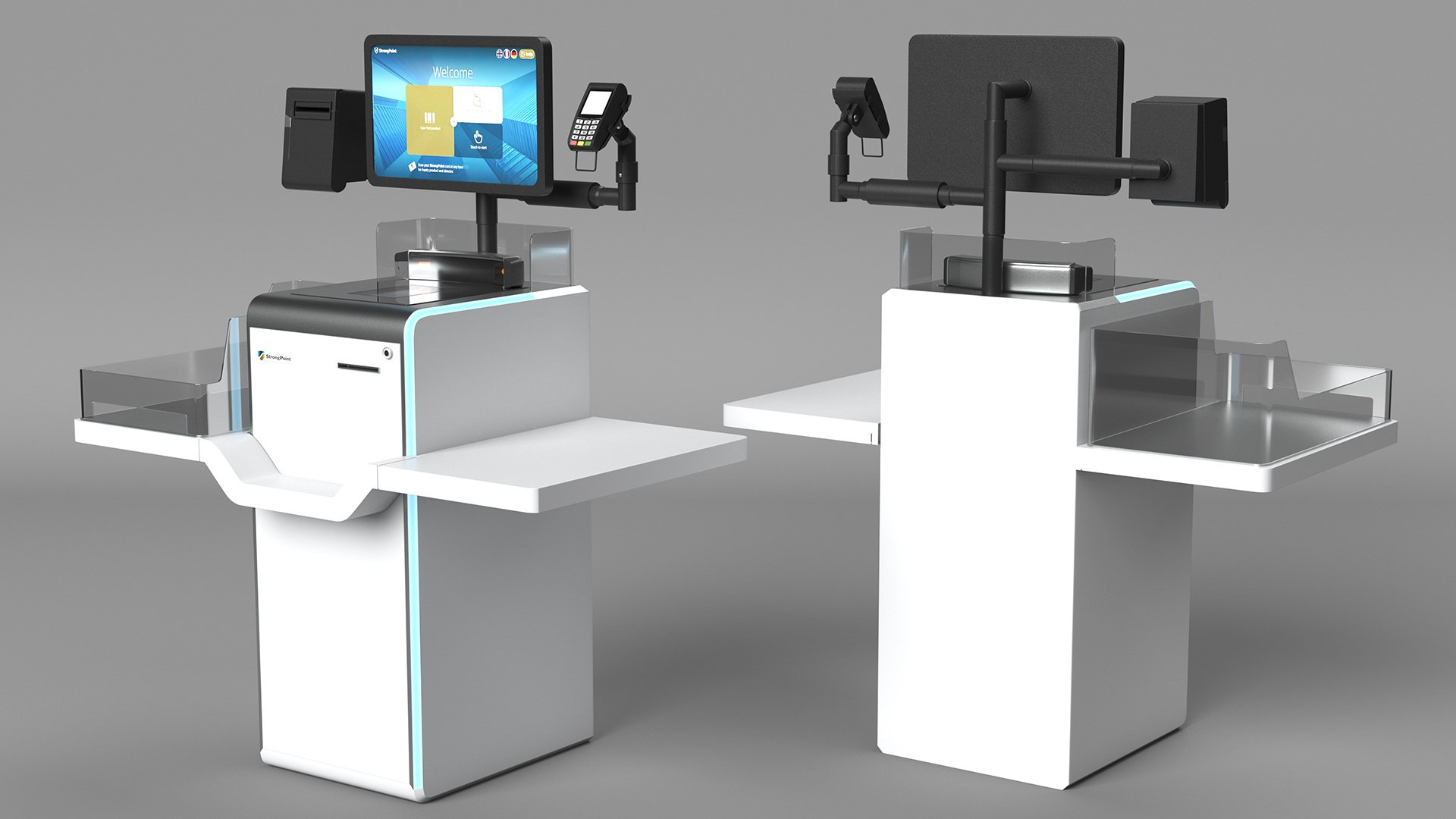 Self Checkout Machine StrongPoint 3D Model - TurboSquid 2015854