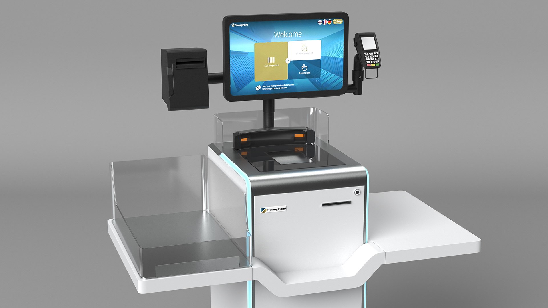 Self Checkout Machine StrongPoint 3D Model - TurboSquid 2015854