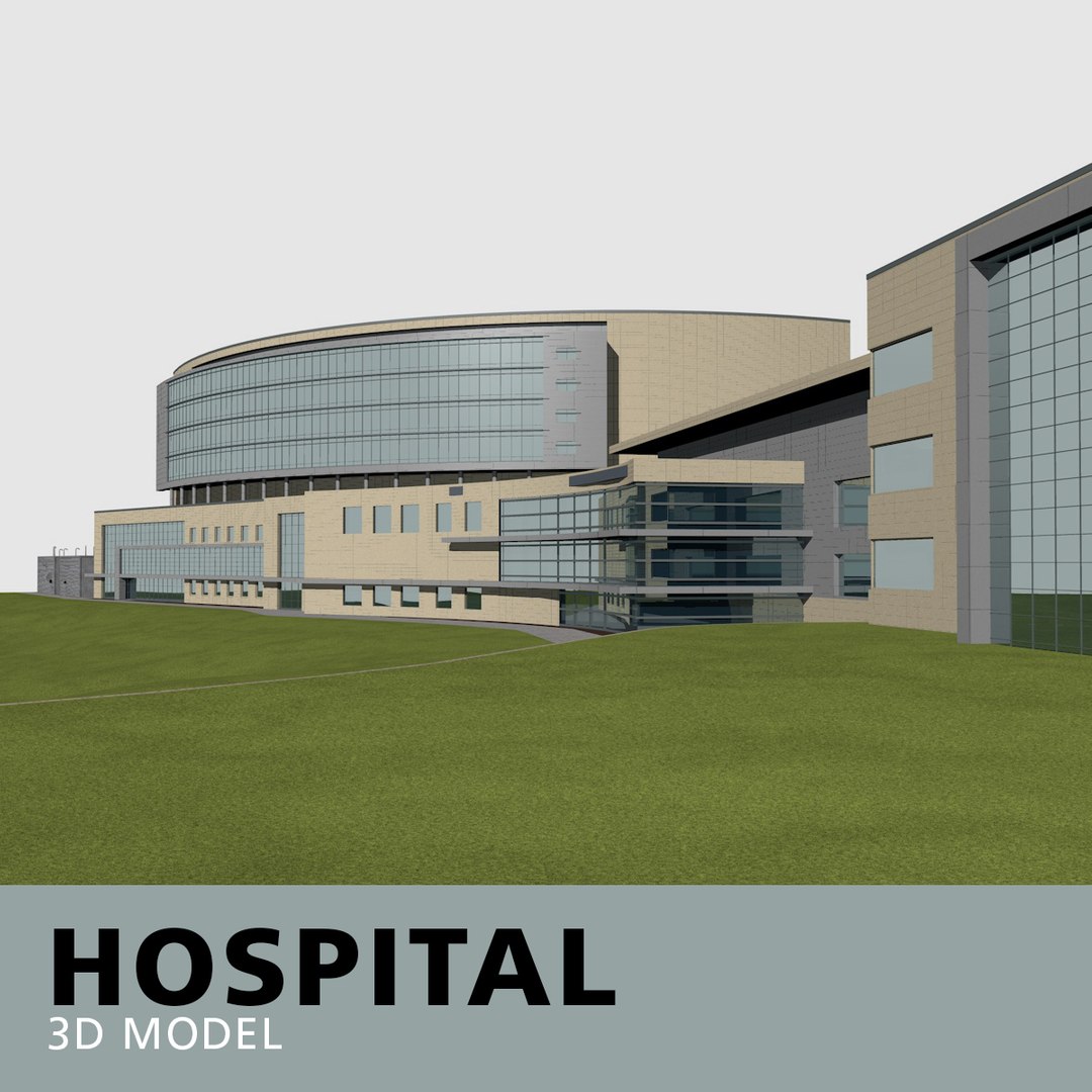 Hospital Glass Brick Model - TurboSquid 1261892