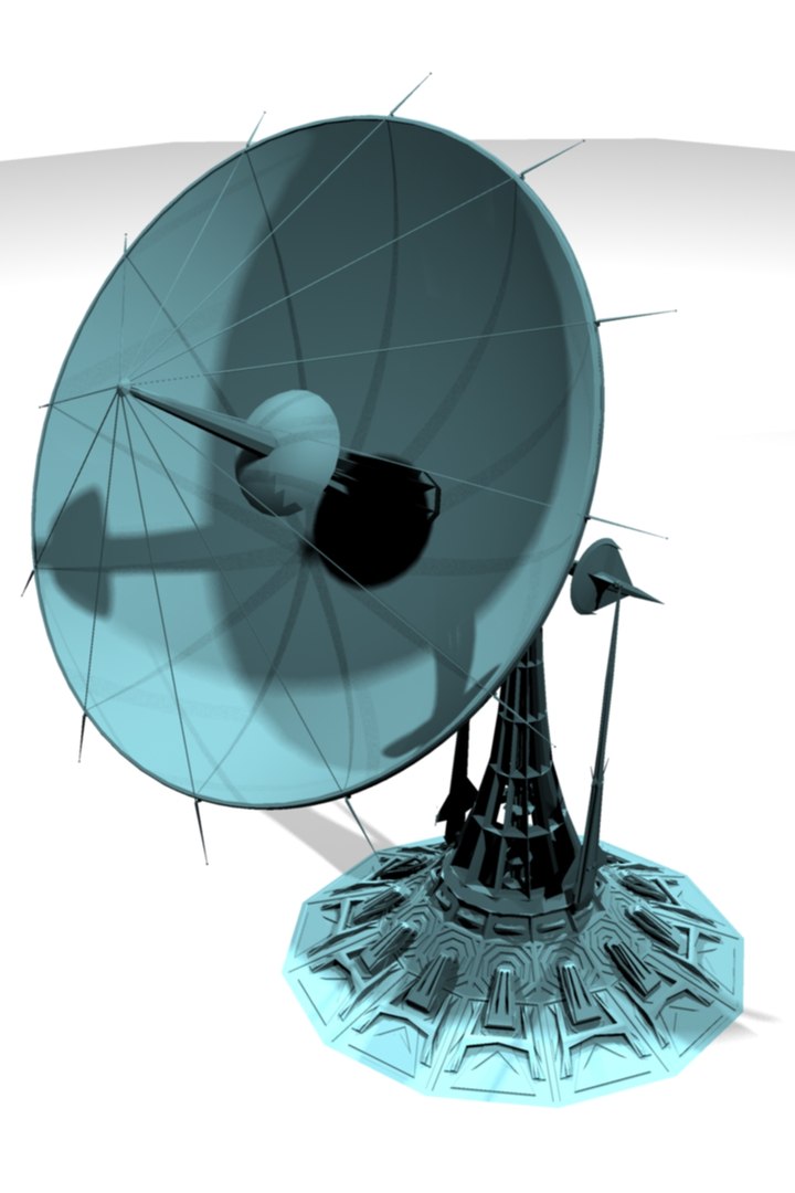 Radar Sci-fi Dish 3d Model