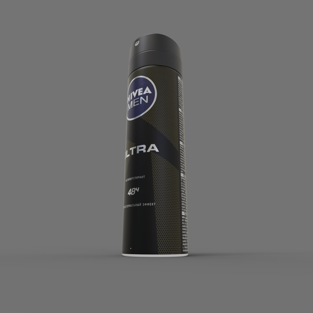 Deodorant Nivea MEN Ultra Antiperspirant 150ml 3D Model - TurboSquid 2227415