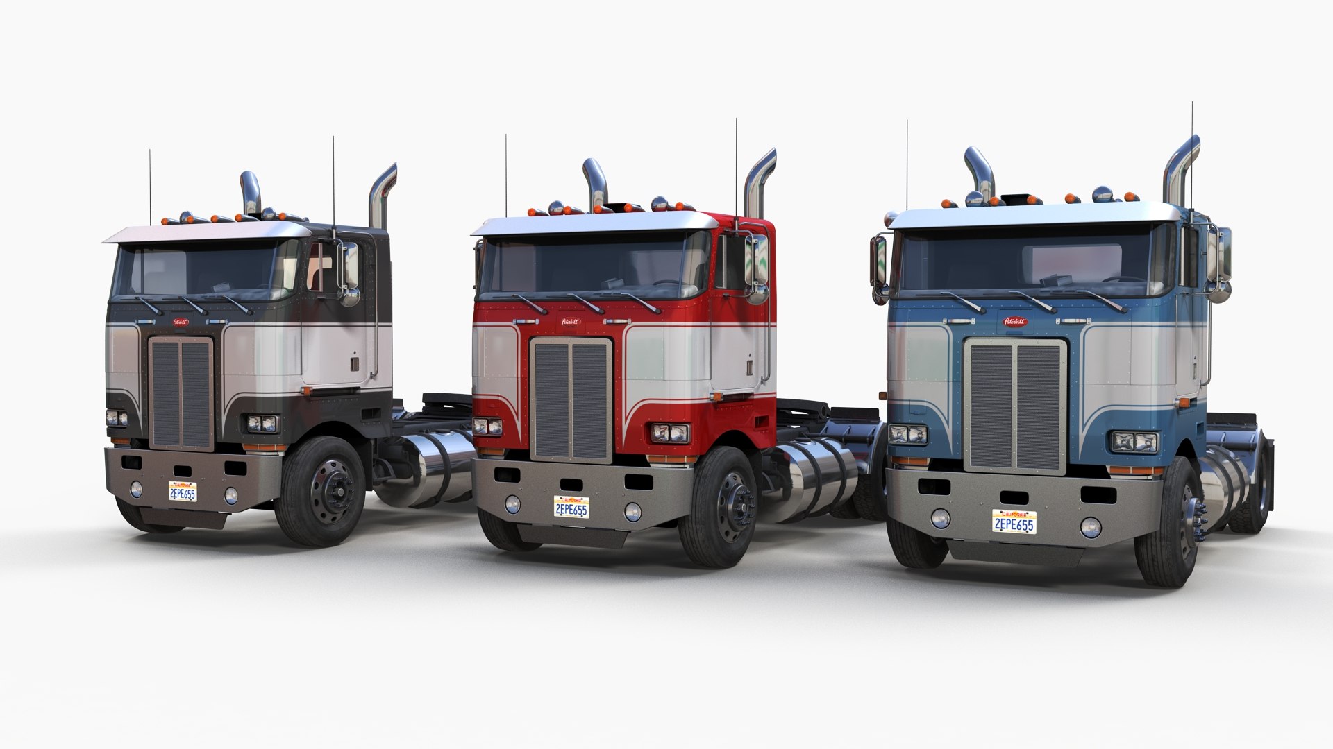 modelo 3d Peterbilt 362 single axle truck - TurboSquid 2064424