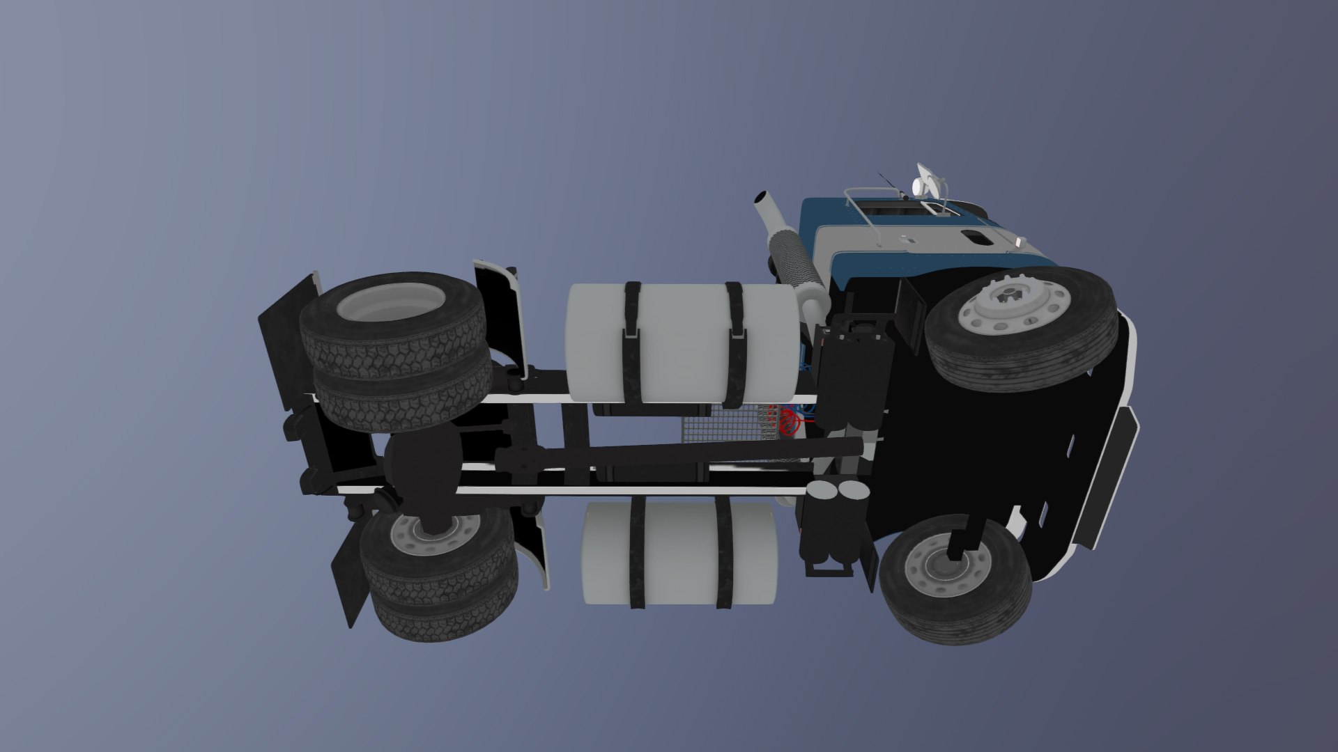 3D Peterbilt 362 single axle truck model - TurboSquid 2064424