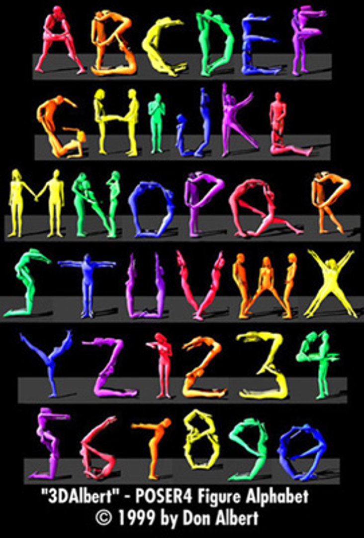 Figure Alphabet 3d Model