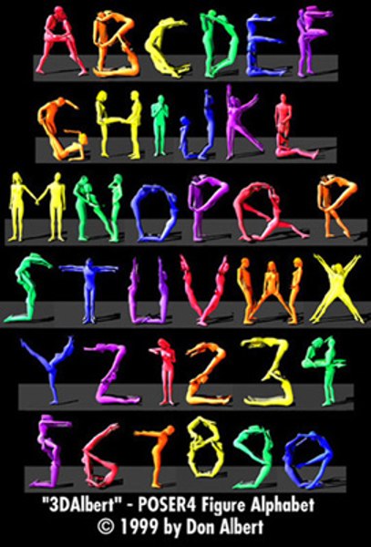 figure alphabet 3d model