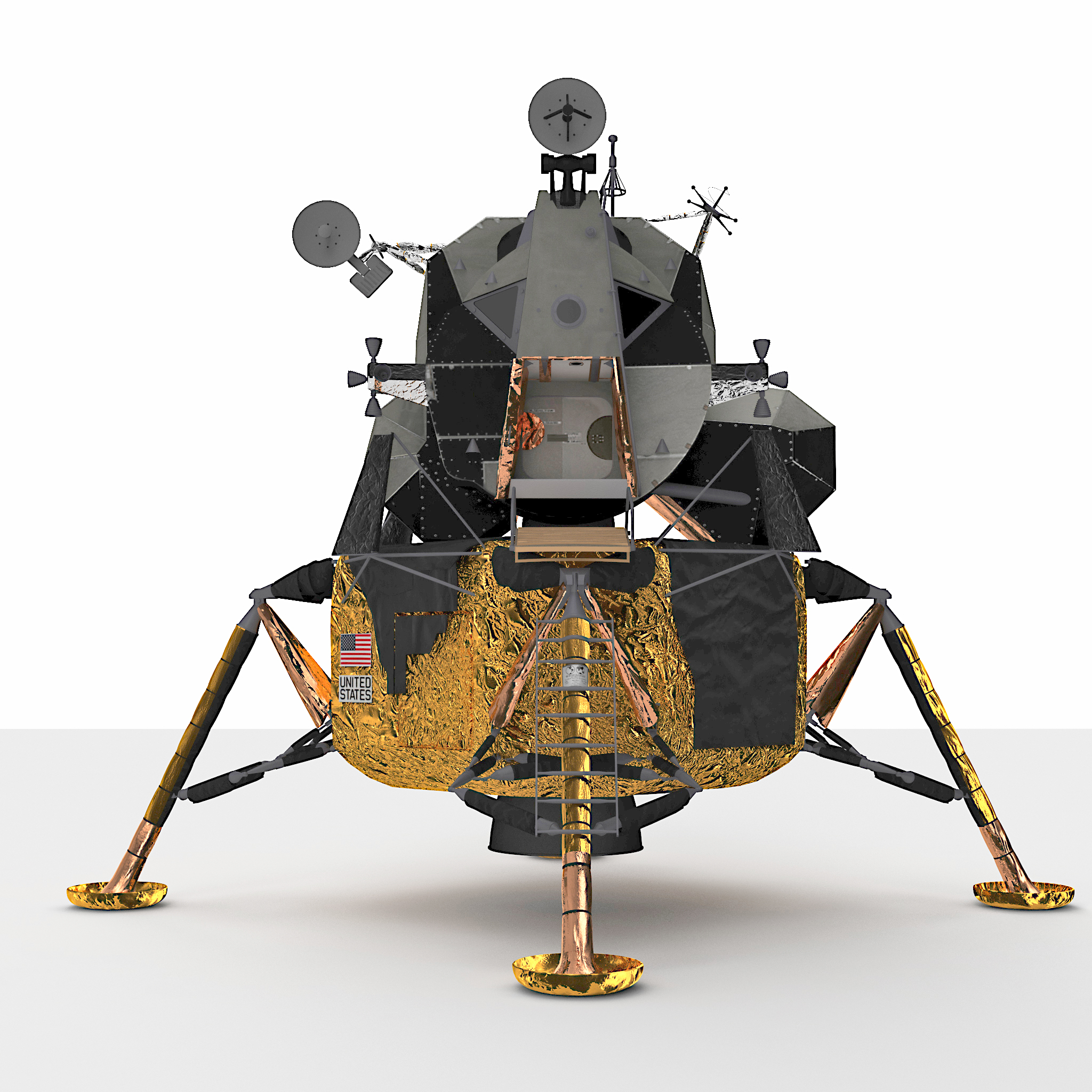 Lunar module apollo 11 3D model - TurboSquid 1195735
