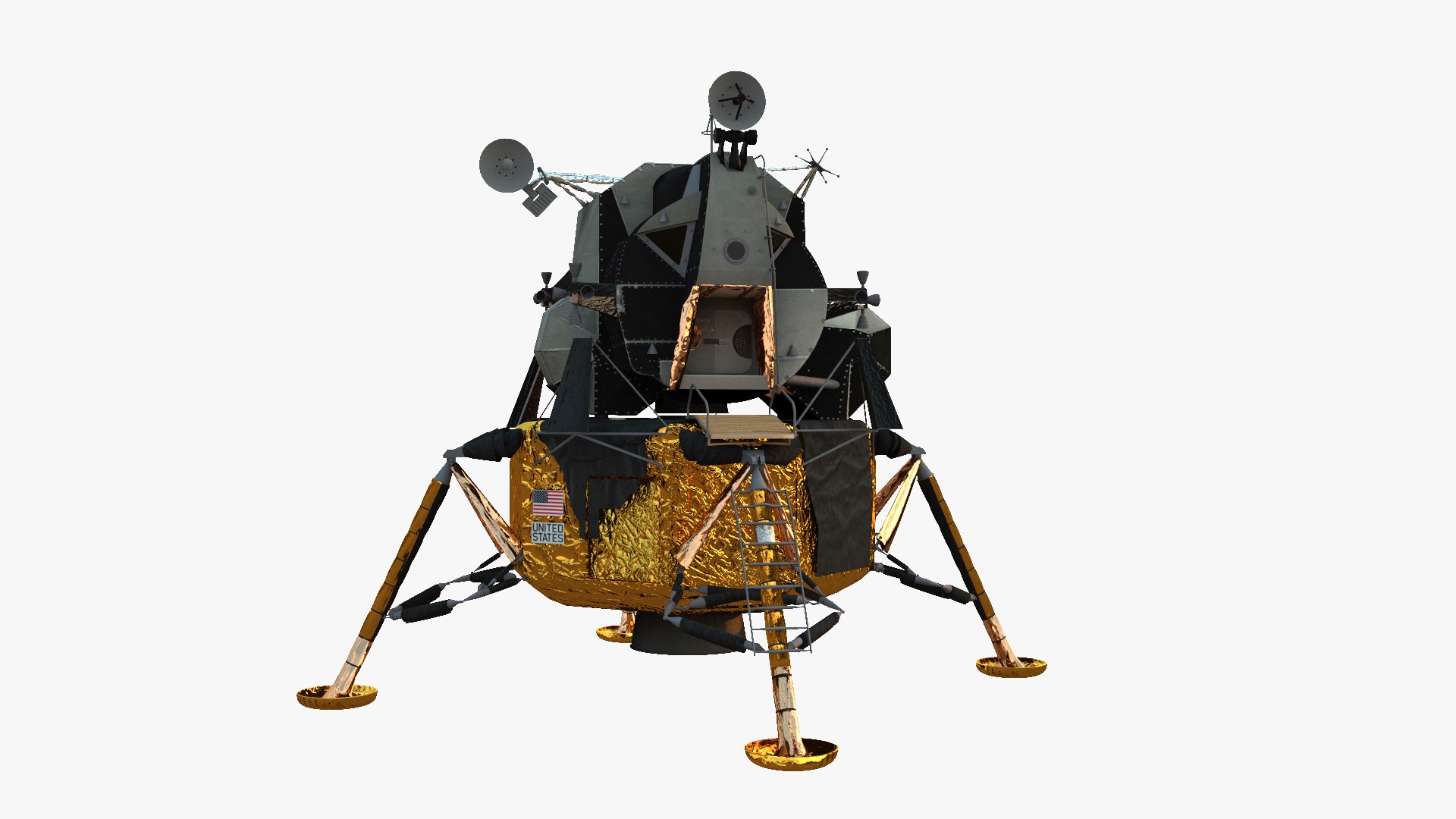 Lunar module apollo 11 3D model - TurboSquid 1195735