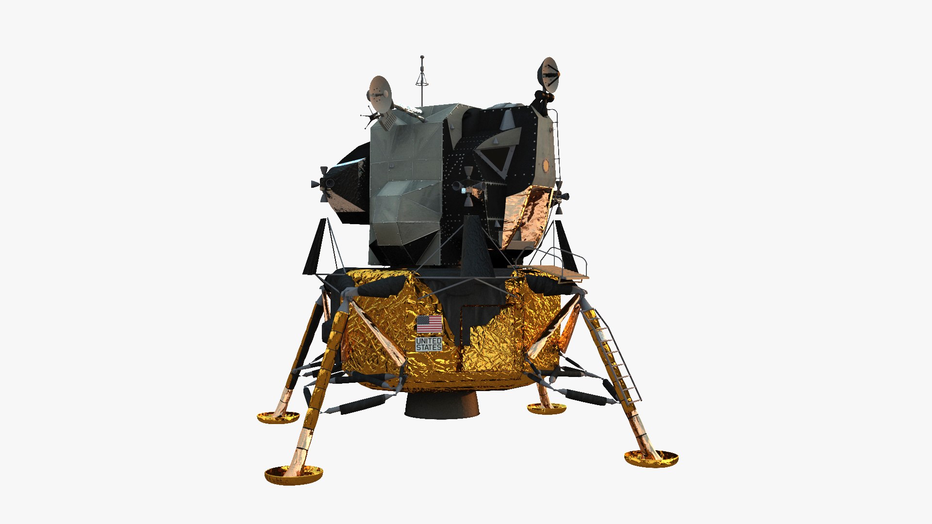 Lunar module apollo 11 3D model - TurboSquid 1195735