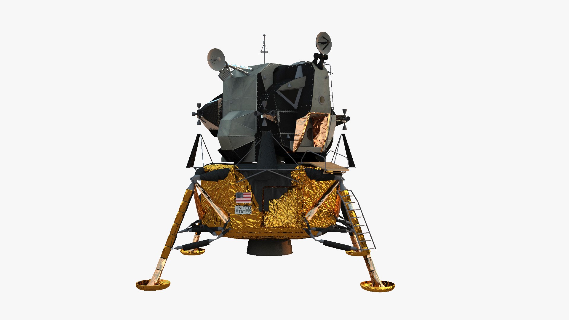 Lunar module apollo 11 3D model - TurboSquid 1195735