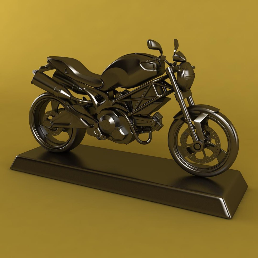 3d motorcycle decoration model