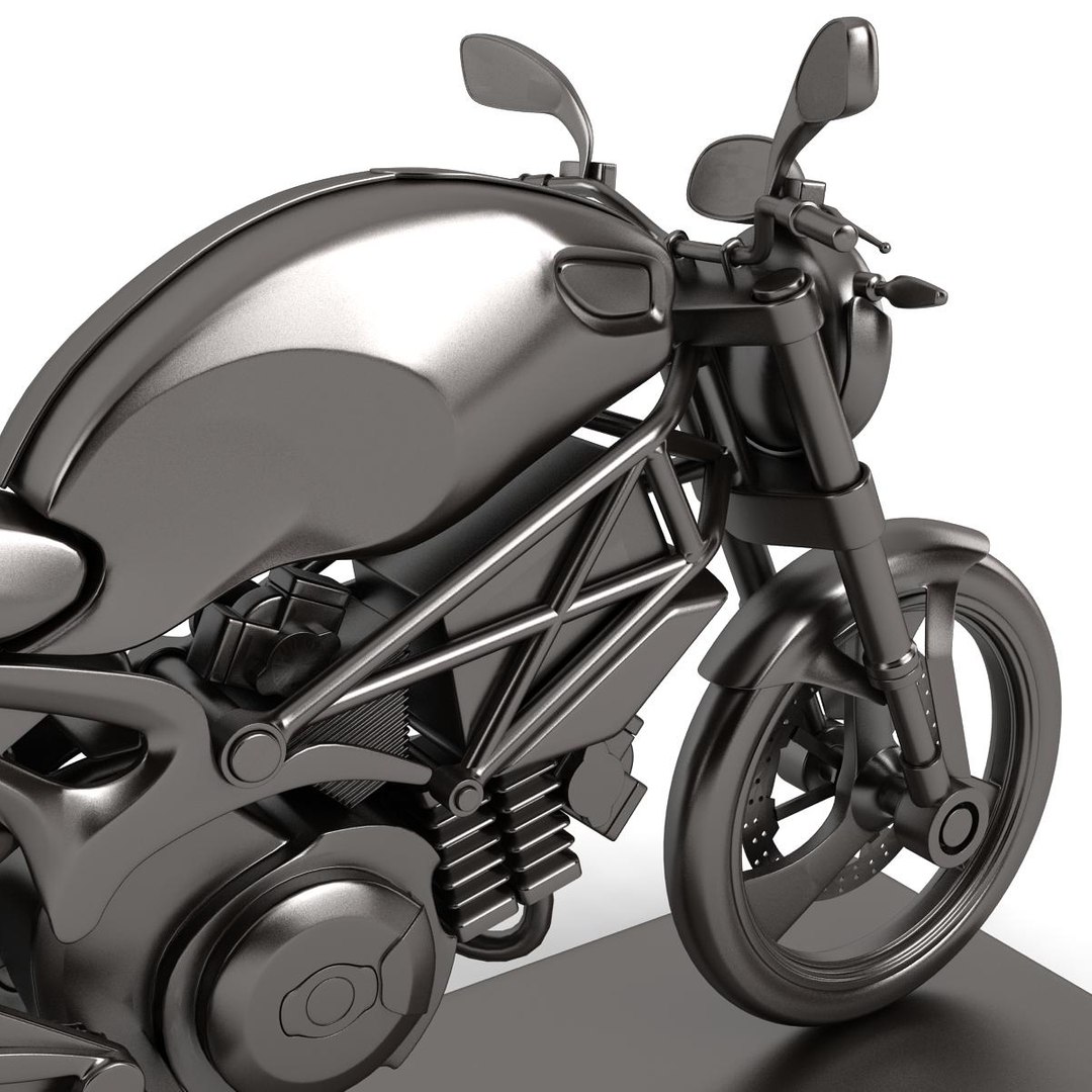 3d motorcycle decoration model