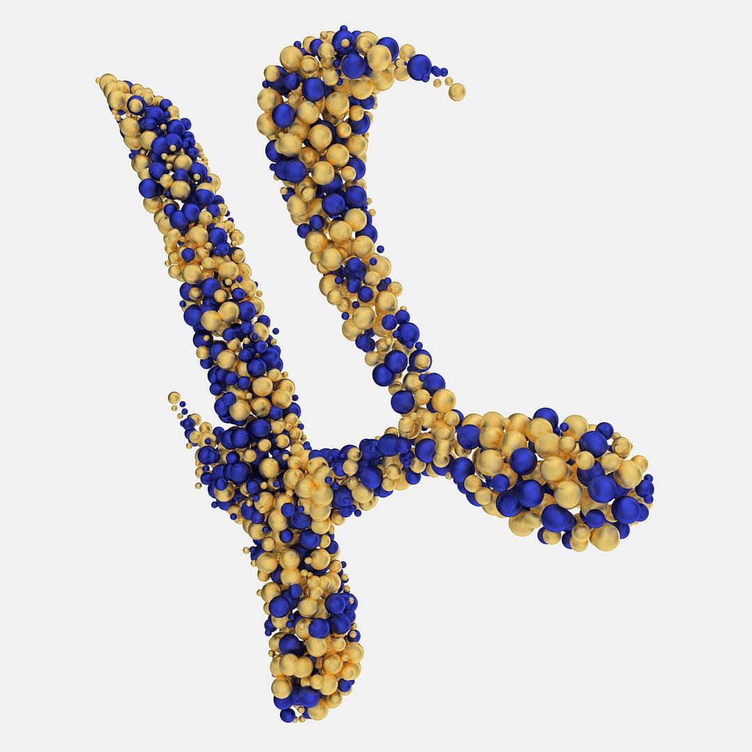 Calligraphic Digit 4 Number Model - TurboSquid 1396153