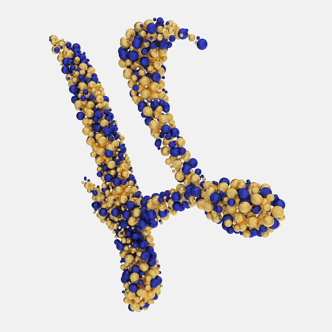 Calligraphic Digit 4 Number Model - TurboSquid 1396153